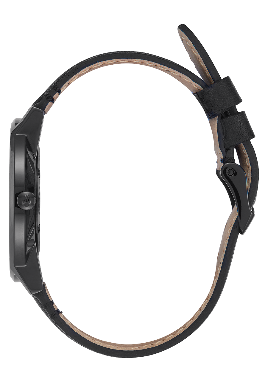 Porter Leather Watch | All Black / Gold | Unisex Leather – Nixon UK