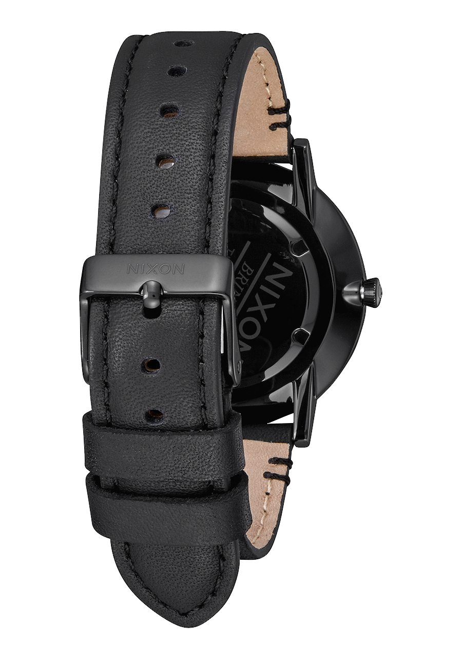 Porter Leather Watch | All Black / Gold | Unisex Leather – Nixon UK