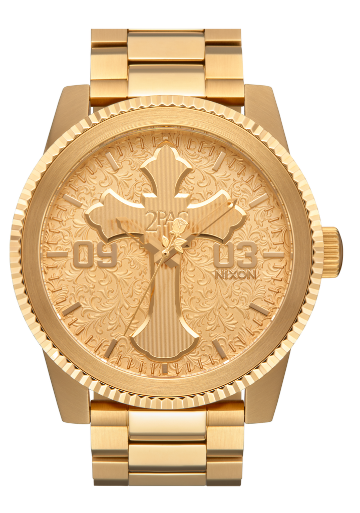 Corporal 2PAC Collab Watch | Gold / Gold | 2PAC Wristwatch – Nixon UK