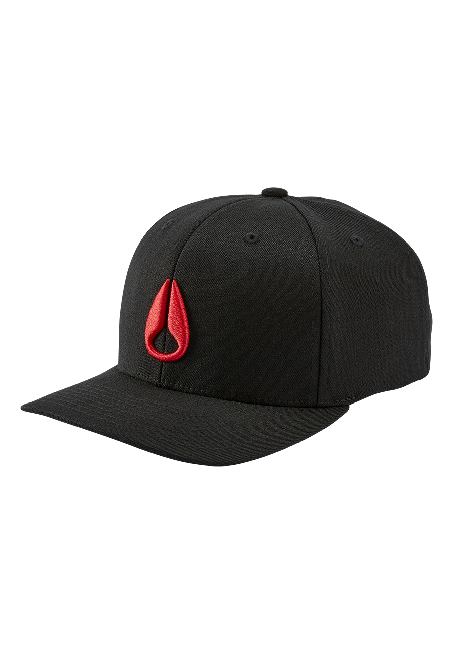 Deep Down Snapback | Black / Red – Nixon EU