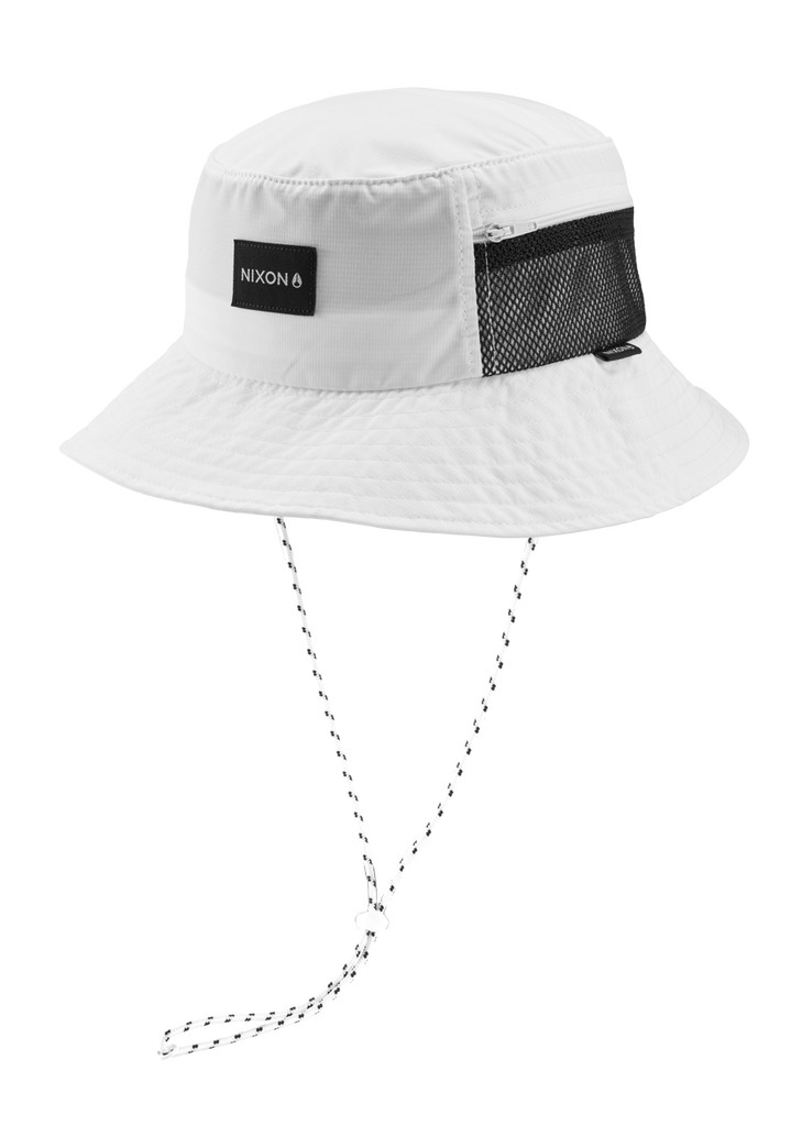 Brando Bucket Hat | White | Unisex Bucket Hat – Nixon UK